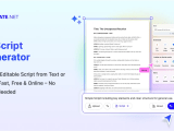 Free Ai Script Generator Free Script Maker Online
